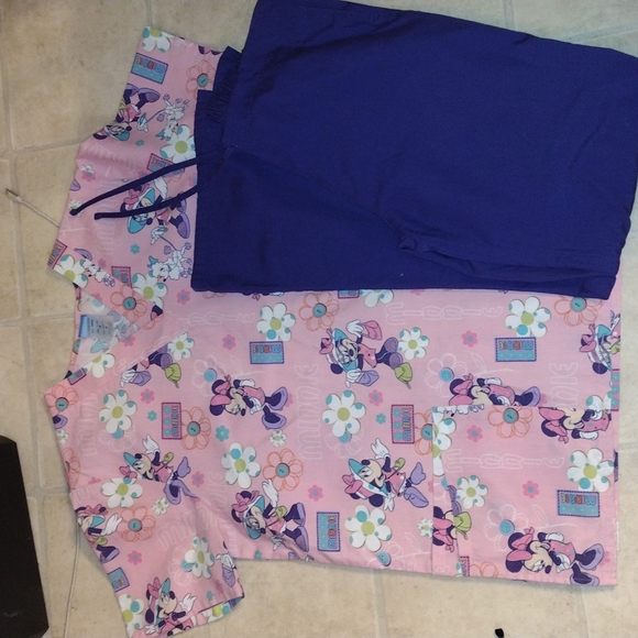 Disney | Other | Disneys Minnie Mouse Scrub Set | Poshmark